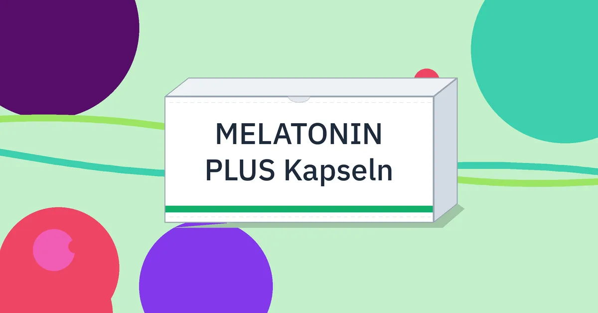 Symbolbild: Packung mit der Aufschrift MELATONIN PLUS Kapseln (PZN 18010660) – Verfügbarkeit und Bezug in Apotheken in Frankfurt am Main