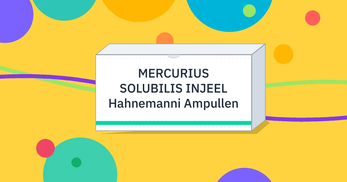 Symbolbild: Packung mit der Aufschrift MERCURIUS SOLUBILIS INJEEL Hahnemanni Ampullen (PZN 00671852) – Verfügbarkeit und Bezug in Apotheken in Frankfurt am Main