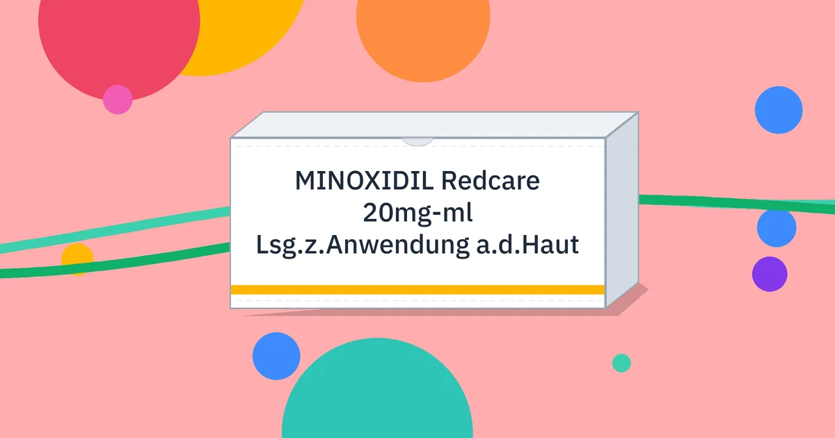 Symbolbild: Packung mit der Aufschrift MINOXIDIL Redcare 20mg-ml Lsg.z.Anwendung a.d.Haut (PZN 19885231) – Verfügbarkeit und Bezug in Apotheken in Frankfurt am Main
