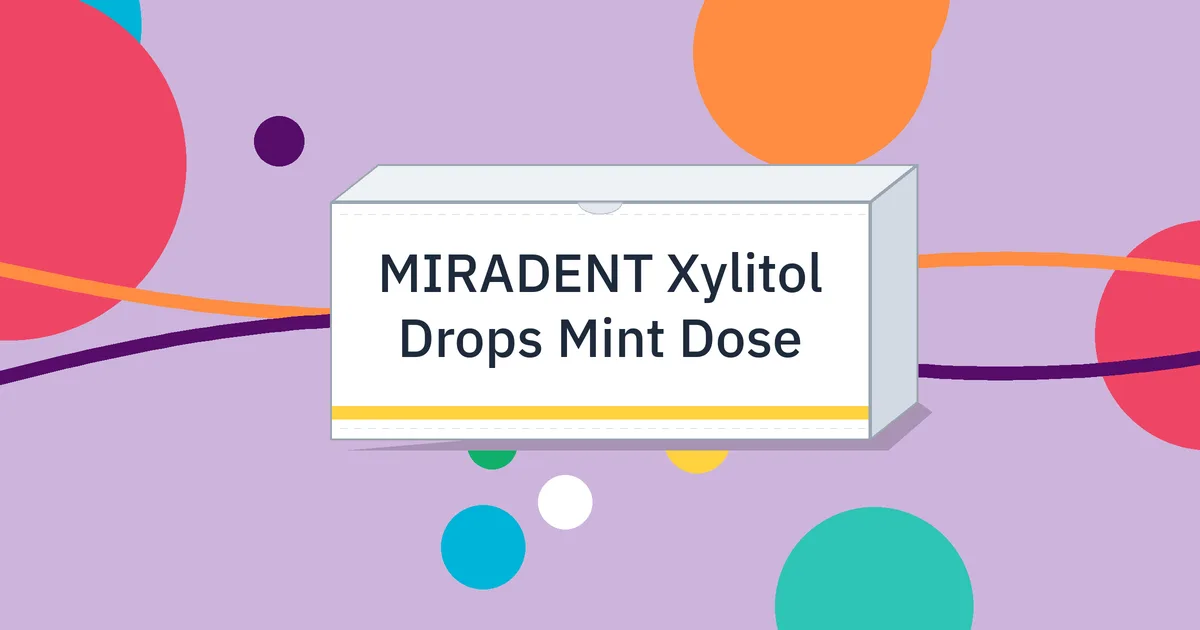 Symbolbild: Packung mit der Aufschrift MIRADENT Xylitol Drops Mint Dose (PZN 19855069) – Verfügbarkeit und Bezug in Apotheken in Frankfurt am Main