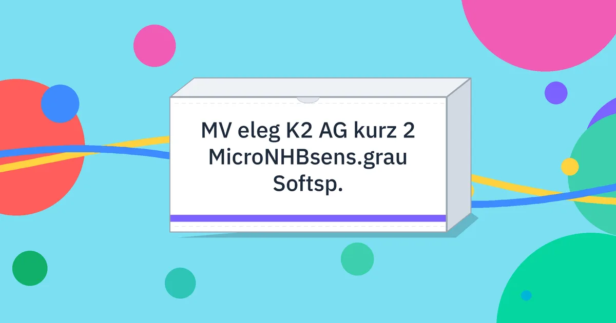 Symbolbild: Packung mit der Aufschrift MV eleg K2 AG kurz 2 MicroNHBsens.grau Softsp. (PZN 18926867) – Verfügbarkeit und Bezug in Apotheken in Frankfurt am Main