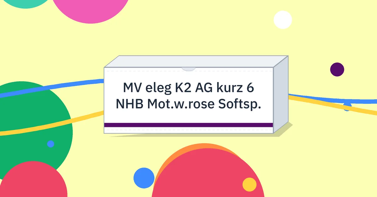 Symbolbild: Packung mit der Aufschrift MV eleg K2 AG kurz 6 NHB Mot.w.rose Softsp. (PZN 15712611) – Verfügbarkeit und Bezug in Apotheken in Frankfurt am Main