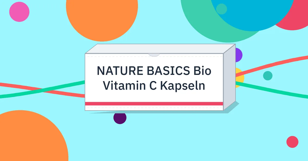Symbolbild: Packung mit der Aufschrift NATURE BASICS Bio Vitamin C Kapseln (PZN 17613847) – Verfügbarkeit und Bezug in Apotheken in Frankfurt am Main