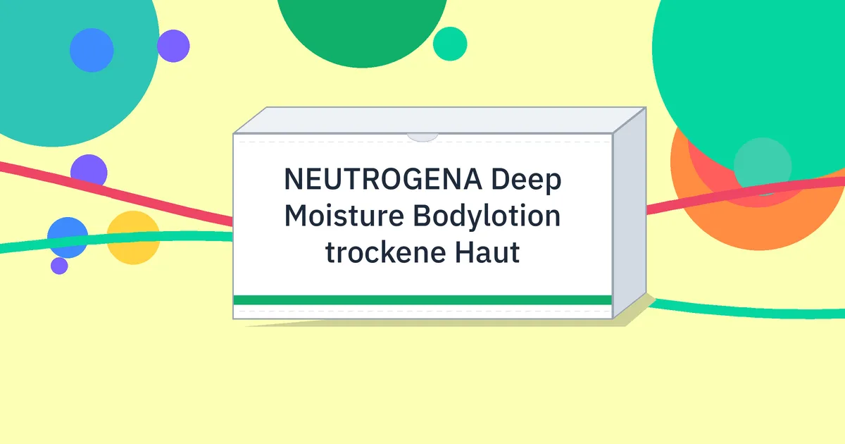 Symbolbild: Packung mit der Aufschrift NEUTROGENA Deep Moisture Bodylotion trockene Haut (PZN 01566979) – Verfügbarkeit und Bezug in Apotheken in Frankfurt am Main