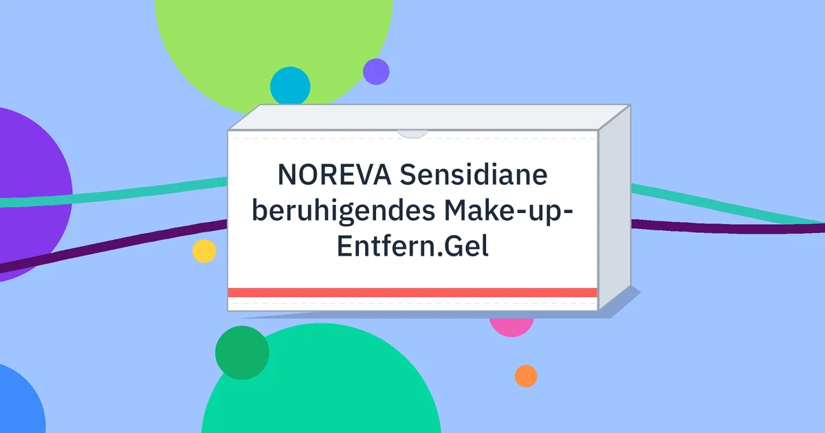Symbolbild: Packung mit der Aufschrift NOREVA Sensidiane beruhigendes Make-up-Entfern.Gel (PZN 18009438) – Verfügbarkeit und Bezug in Apotheken in Frankfurt am Main
