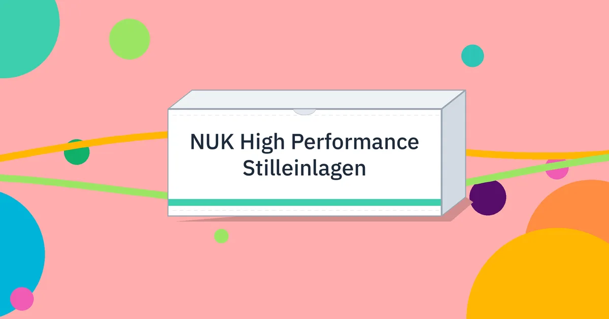 Symbolbild: Packung mit der Aufschrift NUK High Performance Stilleinlagen (PZN 16909681) – Verfügbarkeit und Bezug in Apotheken in Frankfurt am Main