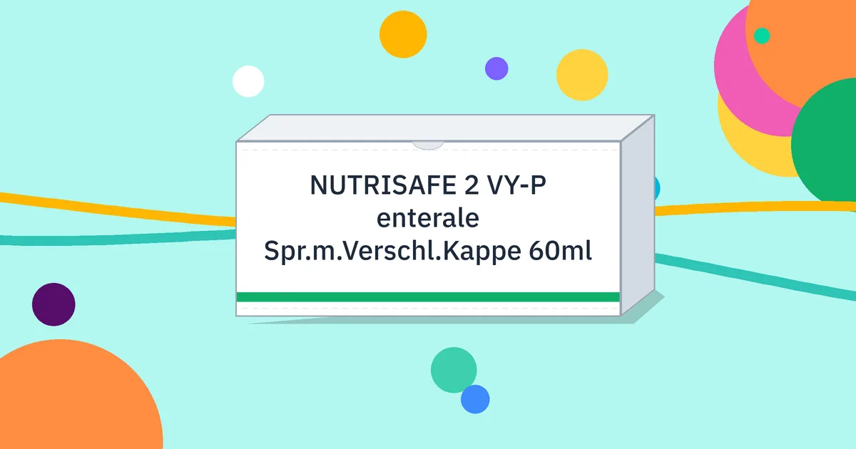 Symbolbild: Packung mit der Aufschrift NUTRISAFE 2 VY-P enterale Spr.m.Verschl.Kappe 60ml (PZN 20066001) – Verfügbarkeit und Bezug in Apotheken in Frankfurt am Main
