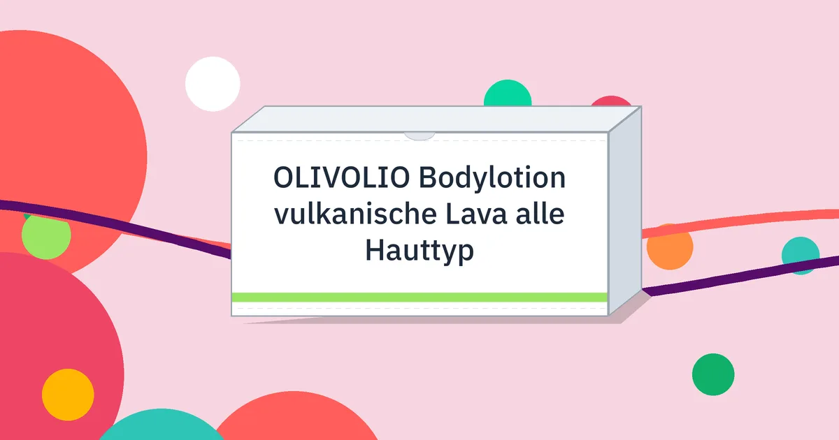 Symbolbild: Packung mit der Aufschrift OLIVOLIO Bodylotion vulkanische Lava alle Hauttyp (PZN 17910870) – Verfügbarkeit und Bezug in Apotheken in Frankfurt am Main