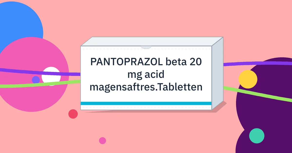 Symbolbild: Packung mit der Aufschrift PANTOPRAZOL beta 20 mg acid magensaftres.Tabletten (PZN 15785283) – Verfügbarkeit und Bezug in Apotheken in Frankfurt am Main