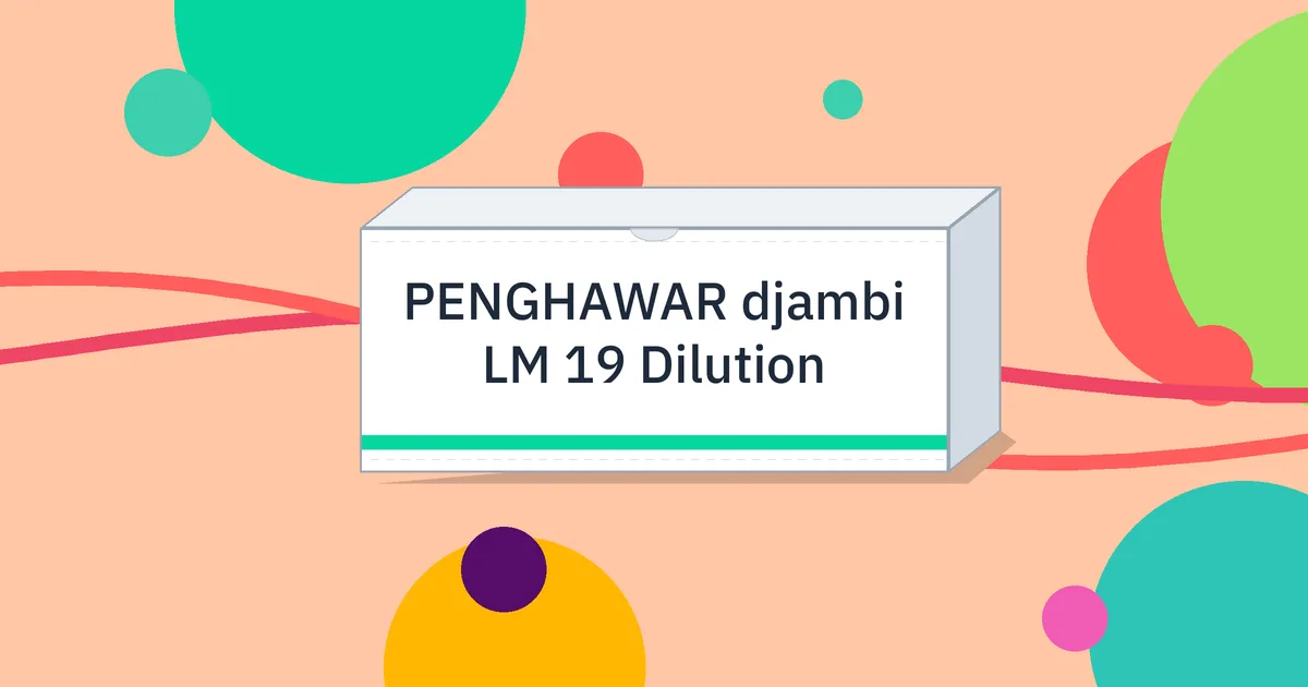 Symbolbild: Packung mit der Aufschrift PENGHAWAR djambi LM 19 Dilution (PZN 13633770) – Verfügbarkeit und Bezug in Apotheken in Frankfurt am Main