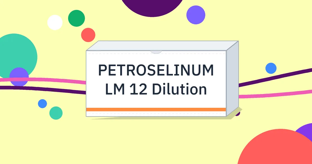 Symbolbild: Packung mit der Aufschrift PETROSELINUM LM 12 Dilution (PZN 13636018) – Verfügbarkeit und Bezug in Apotheken in Frankfurt am Main