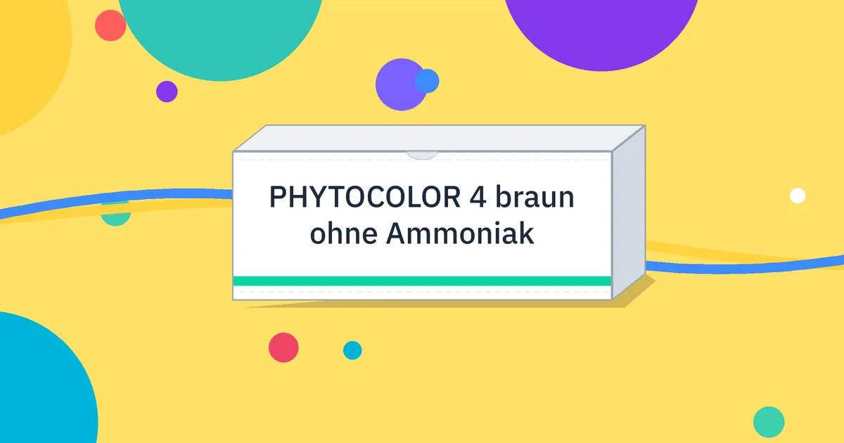 Symbolbild: Packung mit der Aufschrift PHYTOCOLOR 4 braun ohne Ammoniak (PZN 14410138) – Verfügbarkeit und Bezug in Apotheken in Frankfurt am Main