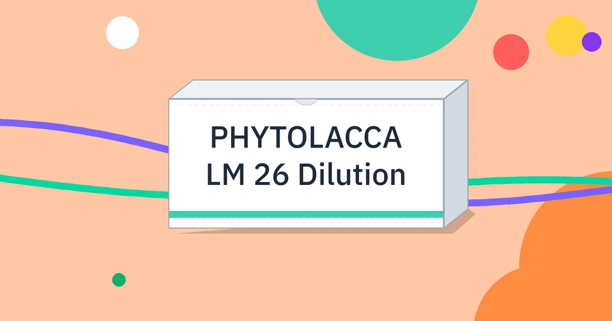 Symbolbild: Packung mit der Aufschrift PHYTOLACCA LM 26 Dilution (PZN 13036407) – Verfügbarkeit und Bezug in Apotheken in Frankfurt am Main