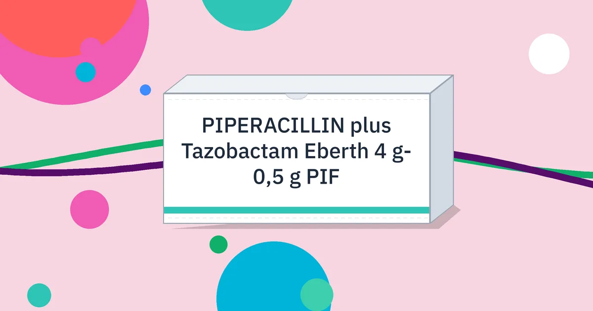 Symbolbild: Packung mit der Aufschrift PIPERACILLIN plus Tazobactam Eberth 4 g-0,5 g PIF (PZN 11240635) – Verfügbarkeit und Bezug in Apotheken in Frankfurt am Main
