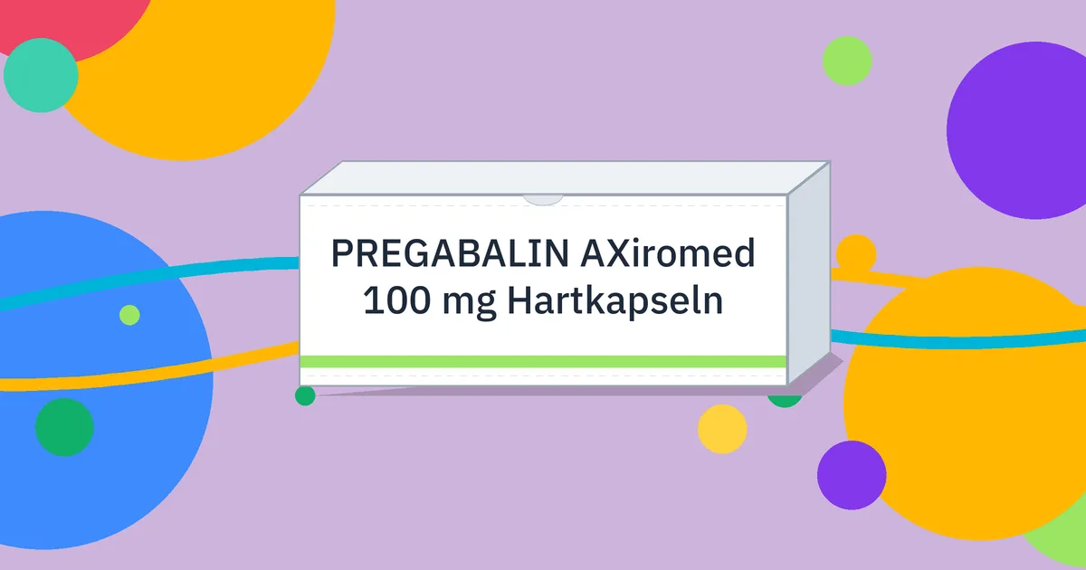 Symbolbild: Packung mit der Aufschrift PREGABALIN AXiromed 100 mg Hartkapseln (PZN 18488522) – Verfügbarkeit und Bezug in Apotheken in Frankfurt am Main
