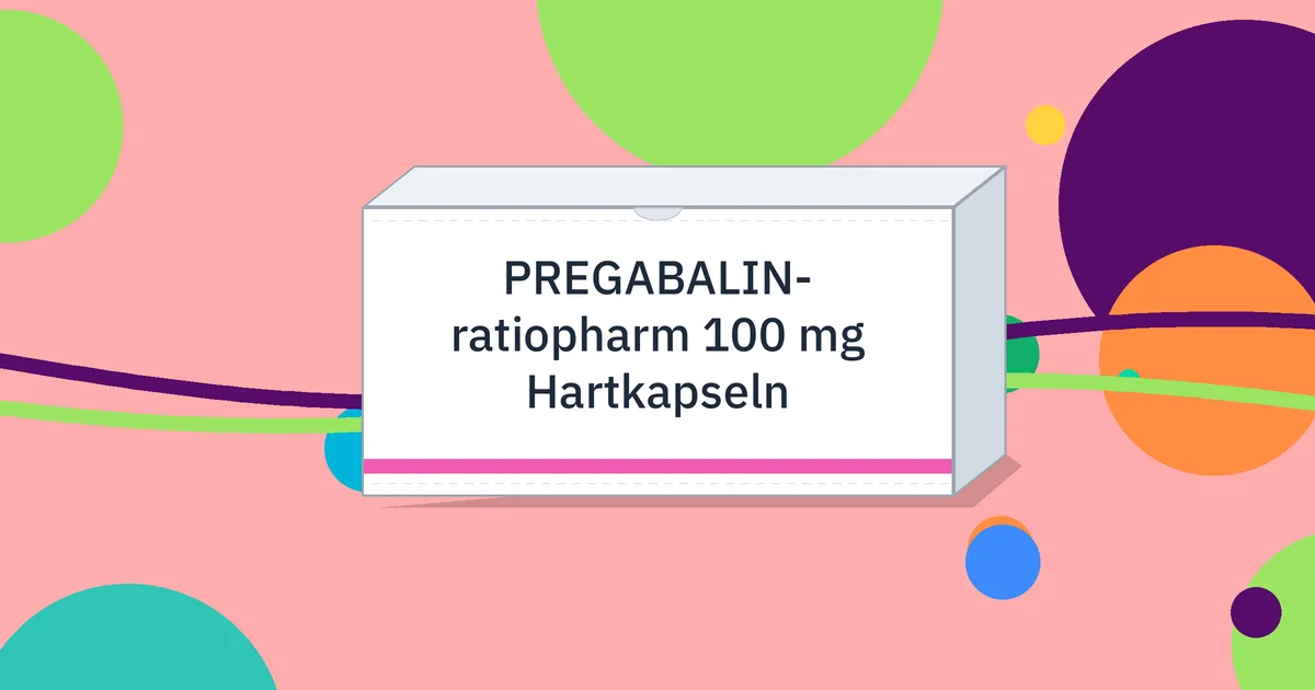 Symbolbild: Packung mit der Aufschrift PREGABALIN-ratiopharm 100 mg Hartkapseln (PZN 14338470) – Verfügbarkeit und Bezug in Apotheken in Frankfurt am Main