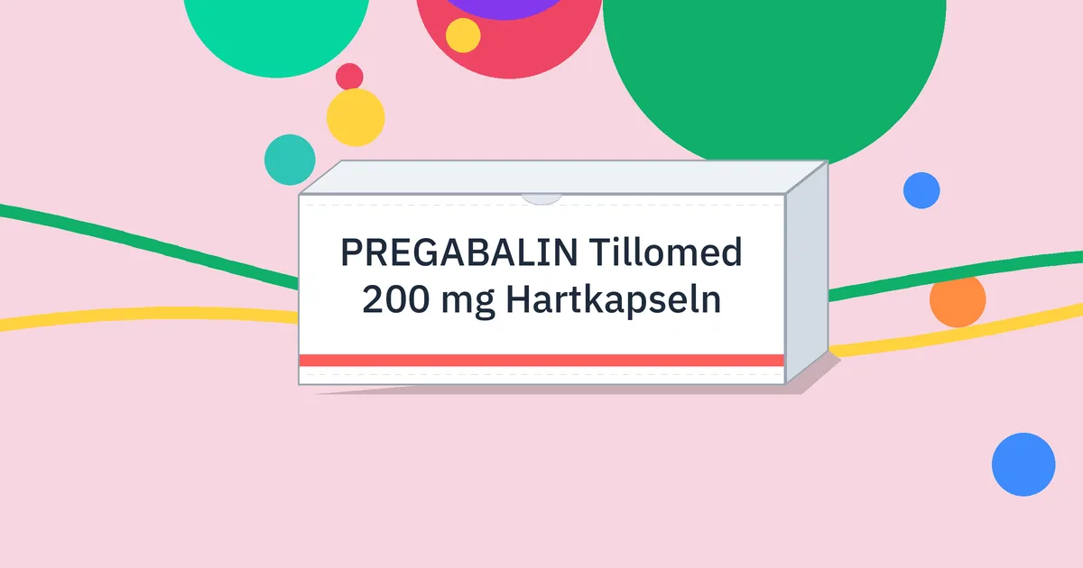 Symbolbild: Packung mit der Aufschrift PREGABALIN Tillomed 200 mg Hartkapseln (PZN 15200383) – Verfügbarkeit und Bezug in Apotheken in Frankfurt am Main