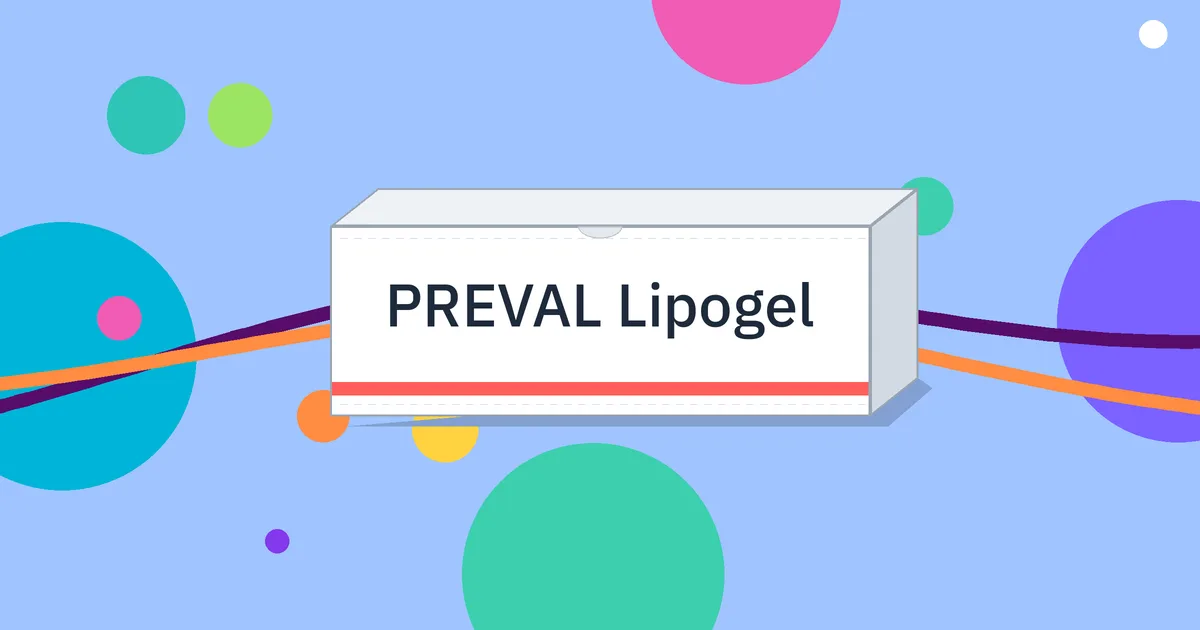 Symbolbild: Packung mit der Aufschrift PREVAL Lipogel (PZN 07239365) – Verfügbarkeit und Bezug in Apotheken in Frankfurt am Main