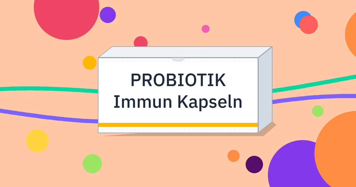 Symbolbild: Packung mit der Aufschrift PROBIOTIK Immun Kapseln (PZN 04086317) – Verfügbarkeit und Bezug in Apotheken in Frankfurt am Main