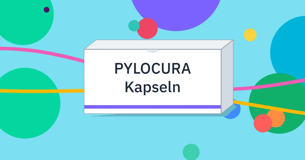 Symbolbild: Packung mit der Aufschrift PYLOCURA Kapseln (PZN 15618013) – Verfügbarkeit und Bezug in Apotheken in Frankfurt am Main