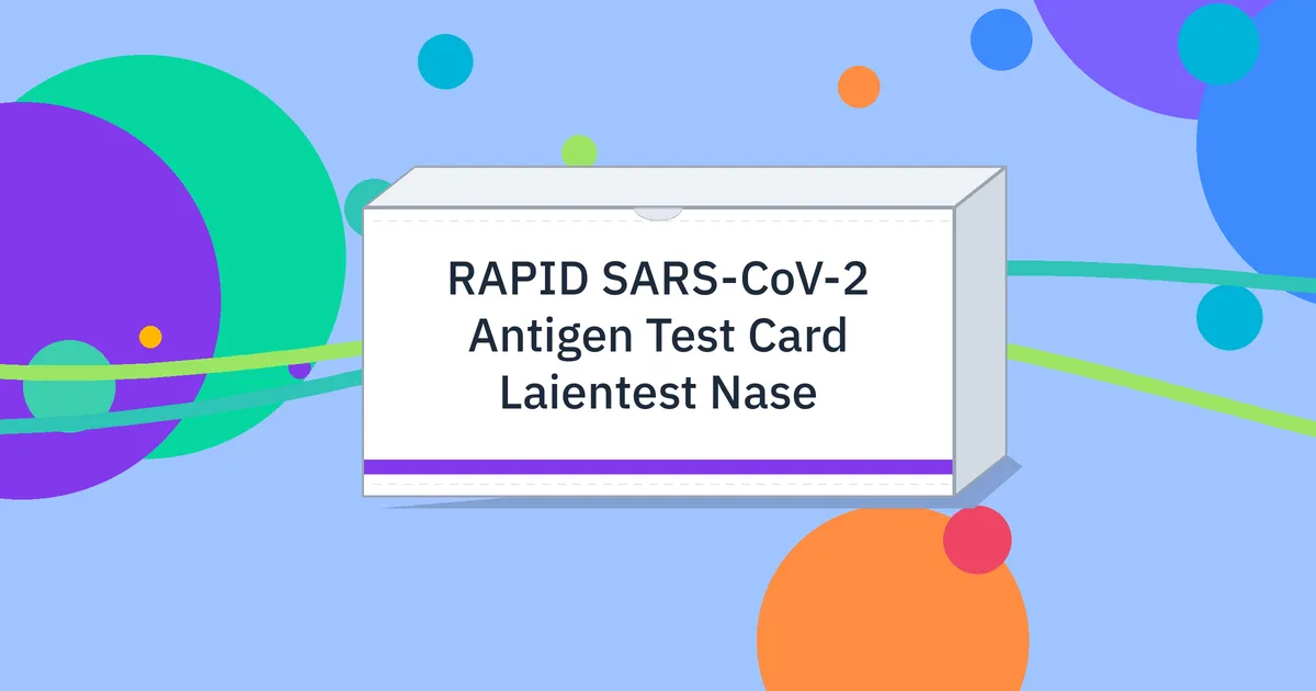 Symbolbild: Packung mit der Aufschrift RAPID SARS-CoV-2 Antigen Test Card Laientest Nase (PZN 17533516) – Verfügbarkeit und Bezug in Apotheken in Frankfurt am Main