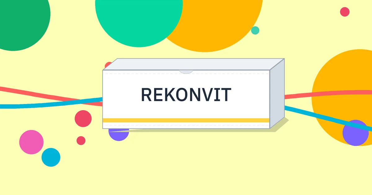 Symbolbild: Packung mit der Aufschrift REKONVIT (PZN 17571072) – Verfügbarkeit und Bezug in Apotheken in Frankfurt am Main