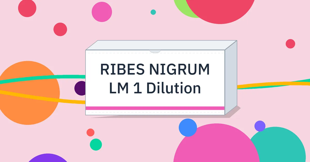 Symbolbild: Packung mit der Aufschrift RIBES NIGRUM LM 1 Dilution (PZN 13678502) – Verfügbarkeit und Bezug in Apotheken in Frankfurt am Main