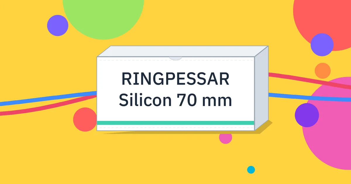 Symbolbild: Packung mit der Aufschrift RINGPESSAR Silicon 70 mm (PZN 07702426) – Verfügbarkeit und Bezug in Apotheken in Frankfurt am Main