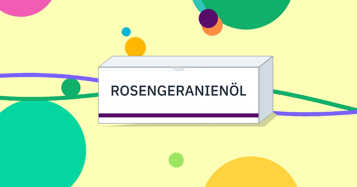 Symbolbild: Packung mit der Aufschrift ROSENGERANIENÖL (PZN 16729909) – Verfügbarkeit und Bezug in Apotheken in Frankfurt am Main