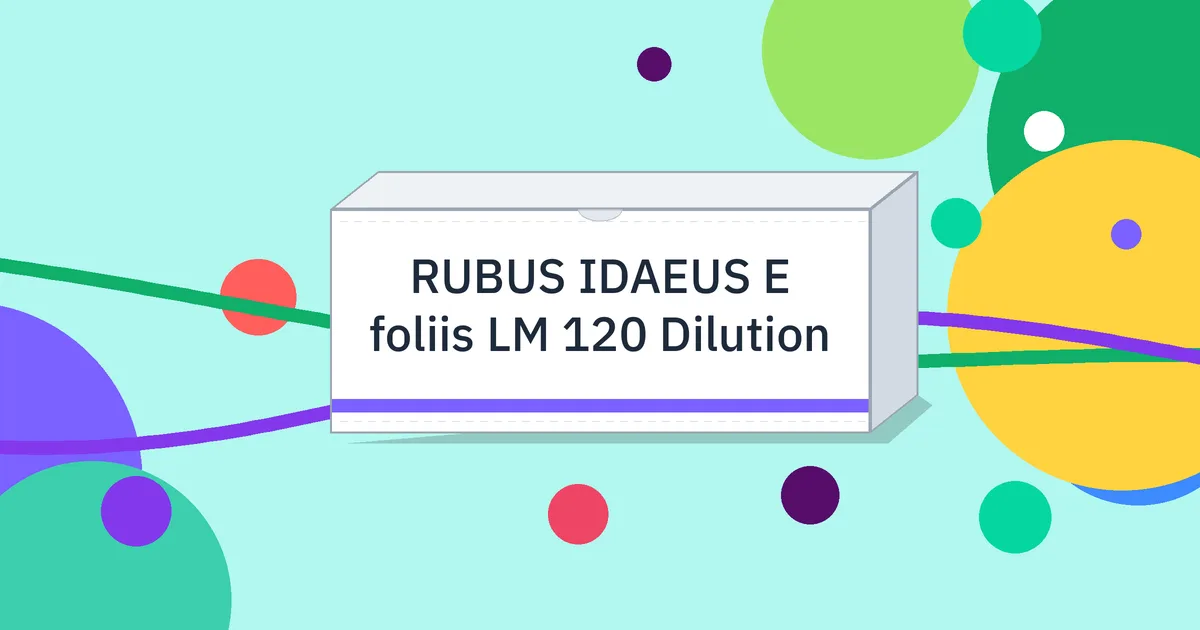 Symbolbild: Packung mit der Aufschrift RUBUS IDAEUS E foliis LM 120 Dilution (PZN 13682260) – Verfügbarkeit und Bezug in Apotheken in Frankfurt am Main