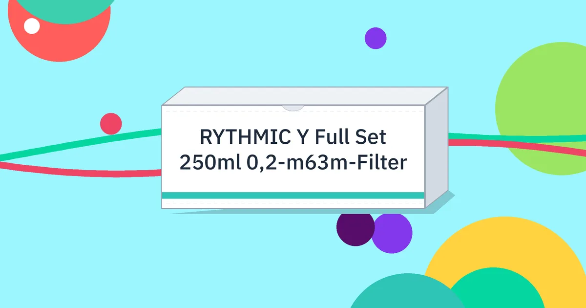 Symbolbild: Packung mit der Aufschrift RYTHMIC Y Full Set 250ml 0,2-m63m-Filter (PZN 19898854) – Verfügbarkeit und Bezug in Apotheken in Frankfurt am Main