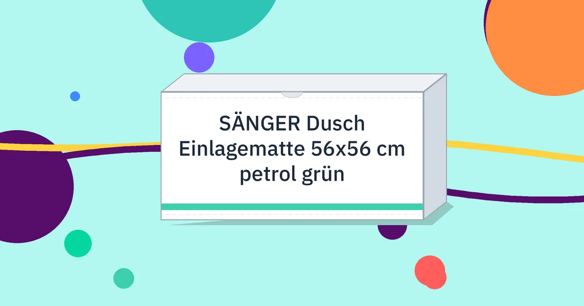 Symbolbild: Packung mit der Aufschrift SÄNGER Dusch Einlagematte 56x56 cm petrol grün (PZN 01306994) – Verfügbarkeit und Bezug in Apotheken in Frankfurt am Main