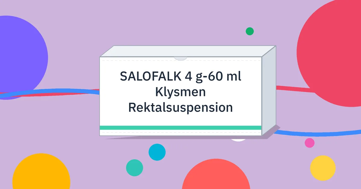 Symbolbild: Packung mit der Aufschrift SALOFALK 4 g-60 ml Klysmen Rektalsuspension (PZN 04964048) – Verfügbarkeit und Bezug in Apotheken in Frankfurt am Main