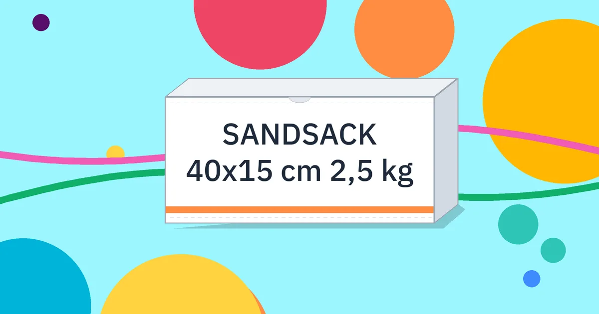 Symbolbild: Packung mit der Aufschrift SANDSACK 40x15 cm 2,5 kg (PZN 04849471) – Verfügbarkeit und Bezug in Apotheken in Frankfurt am Main
