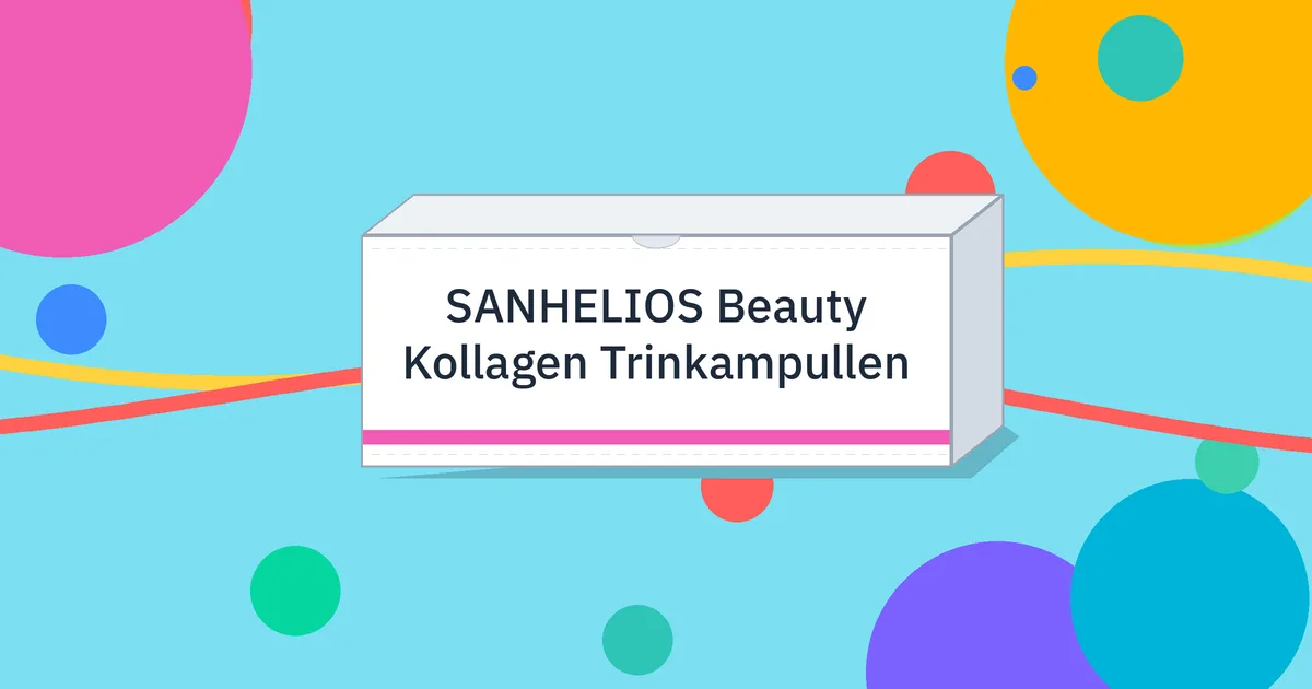 Symbolbild: Packung mit der Aufschrift SANHELIOS Beauty Kollagen Trinkampullen (PZN 15612849) – Verfügbarkeit und Bezug in Apotheken in Frankfurt am Main