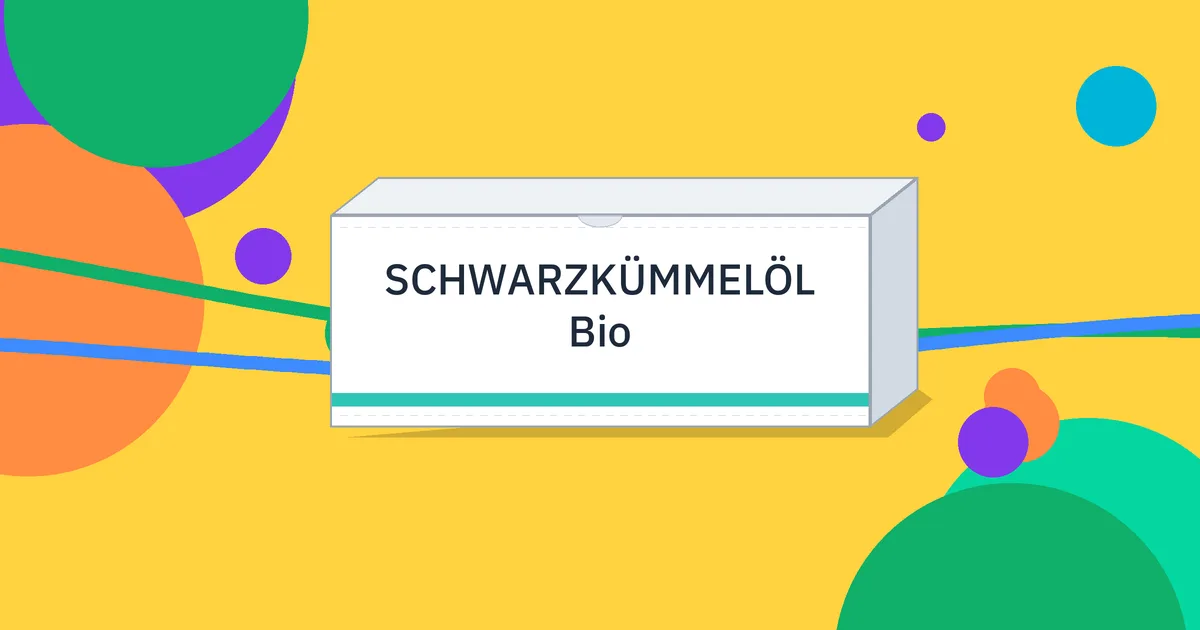 Symbolbild: Packung mit der Aufschrift SCHWARZKÜMMELÖL Bio (PZN 16955221) – Verfügbarkeit und Bezug in Apotheken in Frankfurt am Main