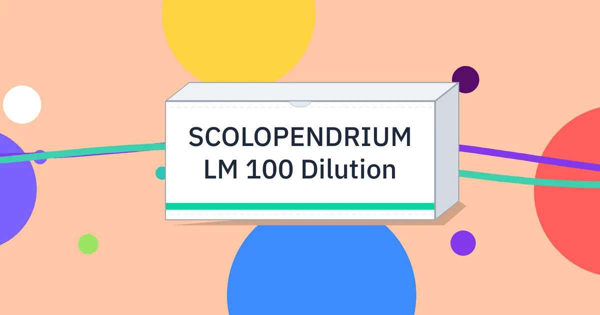 Symbolbild: Packung mit der Aufschrift SCOLOPENDRIUM LM 100 Dilution (PZN 13690822) – Verfügbarkeit und Bezug in Apotheken in Frankfurt am Main