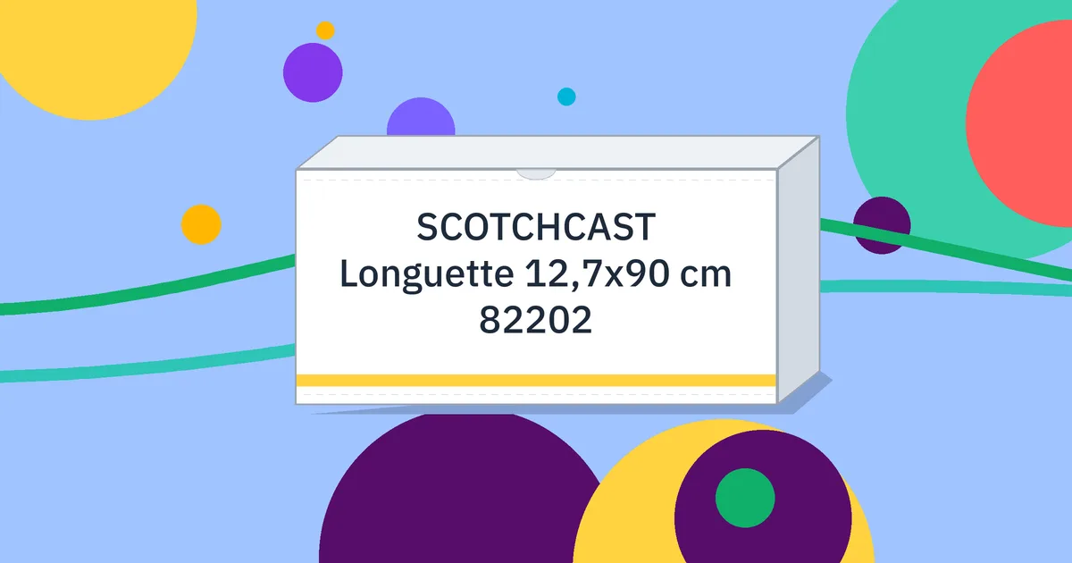 Symbolbild: Packung mit der Aufschrift SCOTCHCAST Longuette 12,7x90 cm 82202 (PZN 02697784) – Verfügbarkeit und Bezug in Apotheken in Frankfurt am Main
