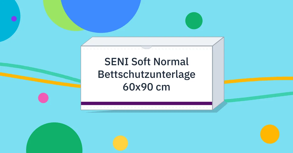 Symbolbild: Packung mit der Aufschrift SENI Soft Normal Bettschutzunterlage 60x90 cm (PZN 20024089) – Verfügbarkeit und Bezug in Apotheken in Frankfurt am Main