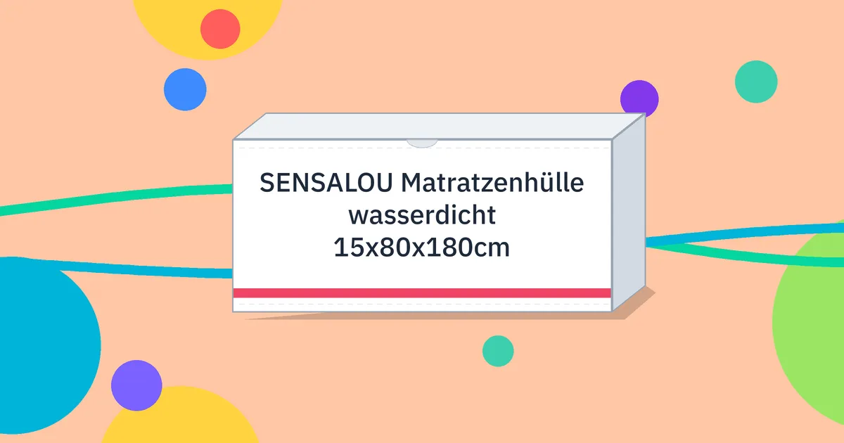 Symbolbild: Packung mit der Aufschrift SENSALOU Matratzenhülle wasserdicht 15x80x180cm (PZN 20738848) – Verfügbarkeit und Bezug in Apotheken in Frankfurt am Main