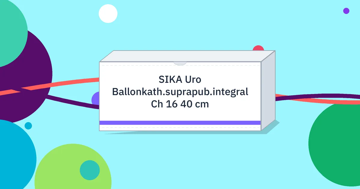 Symbolbild: Packung mit der Aufschrift SIKA Uro Ballonkath.suprapub.integral Ch 16 40 cm (PZN 03406381) – Verfügbarkeit und Bezug in Apotheken in Frankfurt am Main