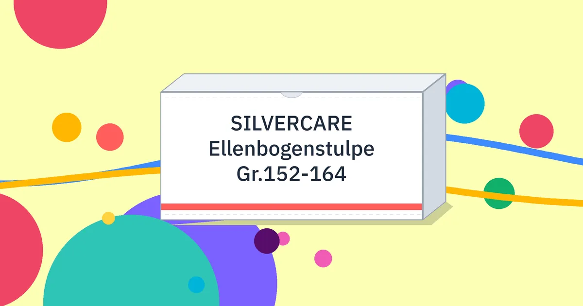 Symbolbild: Packung mit der Aufschrift SILVERCARE Ellenbogenstulpe Gr.152-164 (PZN 09271249) – Verfügbarkeit und Bezug in Apotheken in Frankfurt am Main