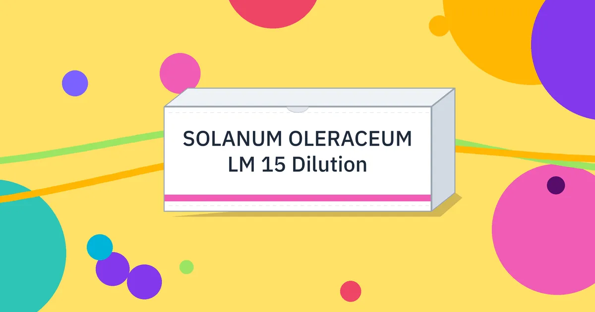 Symbolbild: Packung mit der Aufschrift SOLANUM OLERACEUM LM 15 Dilution (PZN 13193360) – Verfügbarkeit und Bezug in Apotheken in Frankfurt am Main