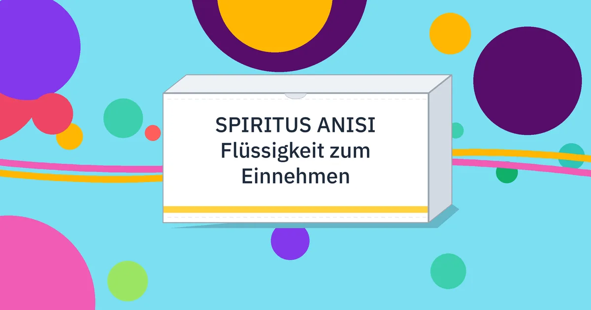Symbolbild: Packung mit der Aufschrift SPIRITUS ANISI Flüssigkeit zum Einnehmen (PZN 15401584) – Verfügbarkeit und Bezug in Apotheken in Frankfurt am Main