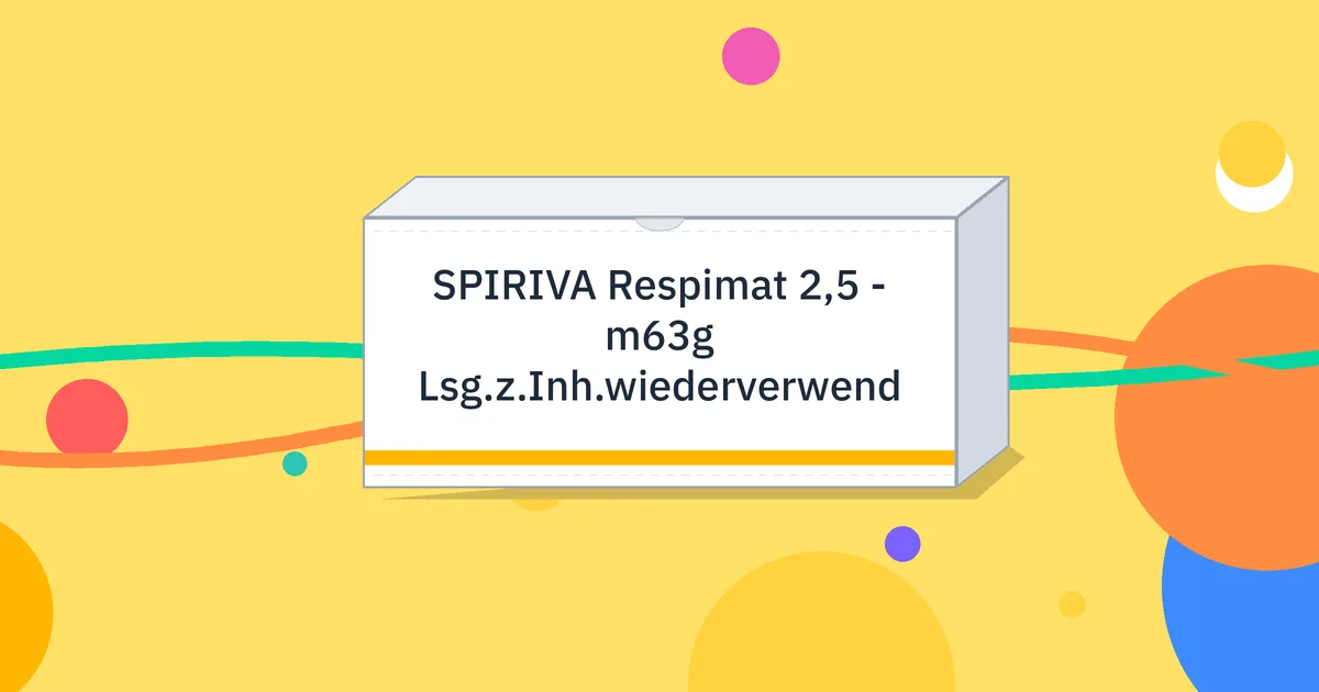 Symbolbild: Packung mit der Aufschrift SPIRIVA Respimat 2,5 -m63g Lsg.z.Inh.wiederverwend (PZN 15881584) – Verfügbarkeit und Bezug in Apotheken in Frankfurt am Main