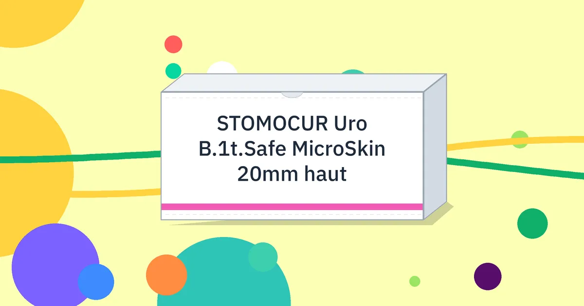 Symbolbild: Packung mit der Aufschrift STOMOCUR Uro B.1t.Safe MicroSkin 20mm haut (PZN 17160392) – Verfügbarkeit und Bezug in Apotheken in Frankfurt am Main