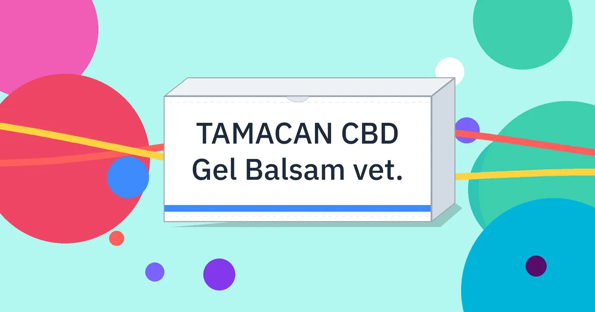 Symbolbild: Packung mit der Aufschrift TAMACAN CBD Gel Balsam vet. (PZN 19845527) – Verfügbarkeit und Bezug in Apotheken in Frankfurt am Main