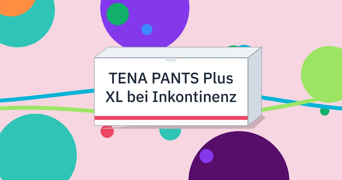 Symbolbild: Packung mit der Aufschrift TENA PANTS Plus XL bei Inkontinenz (PZN 15822334) – Verfügbarkeit und Bezug in Apotheken in Frankfurt am Main