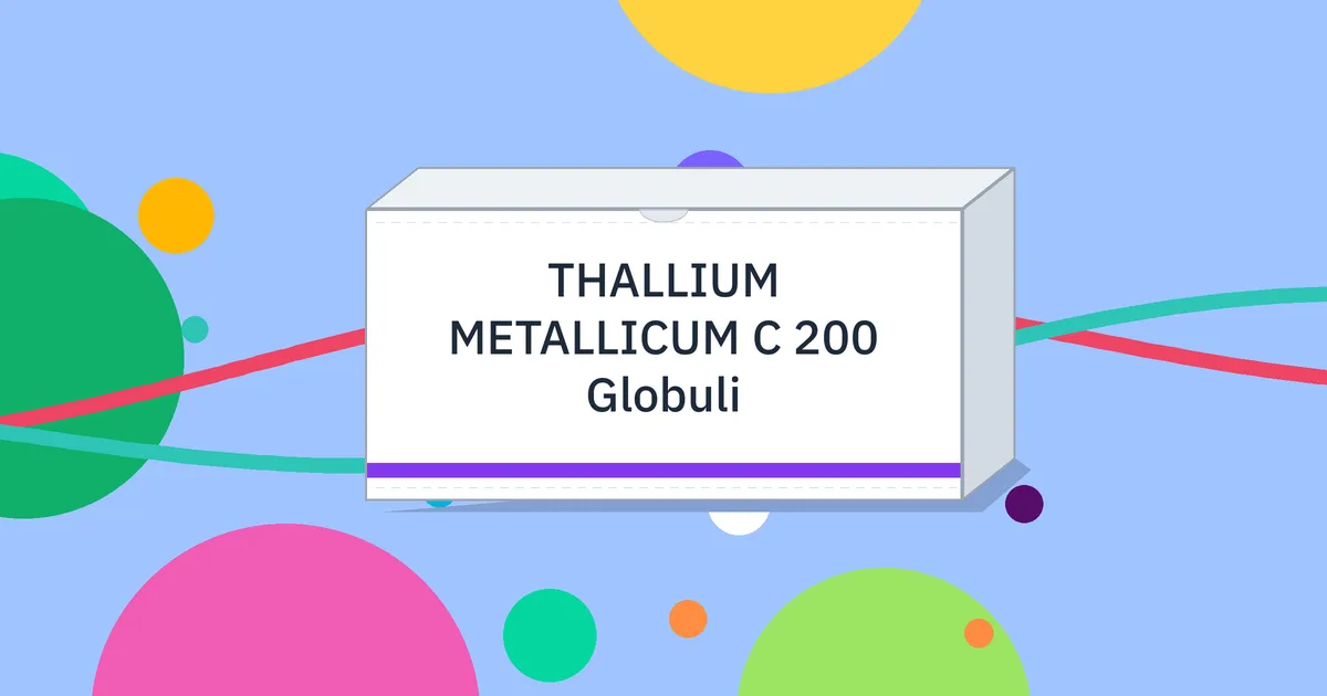 Symbolbild: Packung mit der Aufschrift THALLIUM METALLICUM C 200 Globuli (PZN 16694157) – Verfügbarkeit und Bezug in Apotheken in Frankfurt am Main