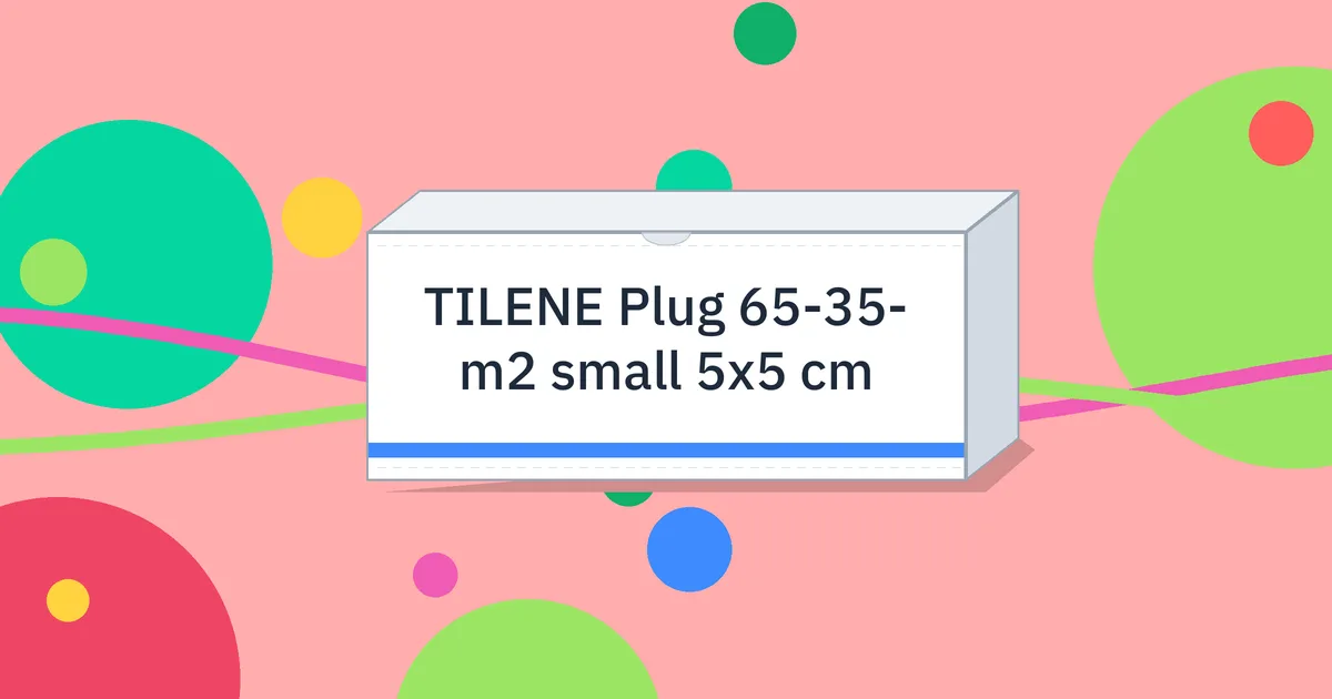 Symbolbild: Packung mit der Aufschrift TILENE Plug 65-35-m2 small 5x5 cm (PZN 19375582) – Verfügbarkeit und Bezug in Apotheken in Frankfurt am Main